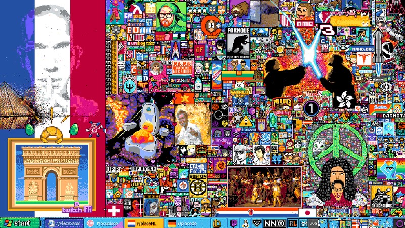 Lienzo de Reddit Place rinde inesperado homenaje a Windows | Digital ...